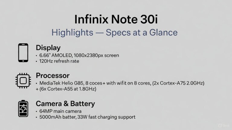 Infinix Note 30i Review — 6.66" AMOLED display, 64MP Camera